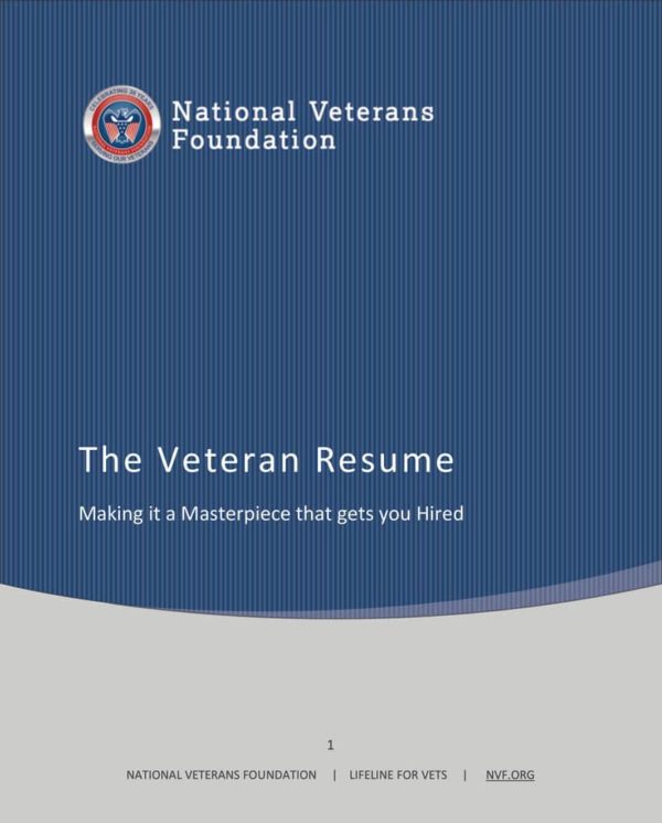 Veteran Resume eBook - A Guide to Writing Resumes that Get you the Job
